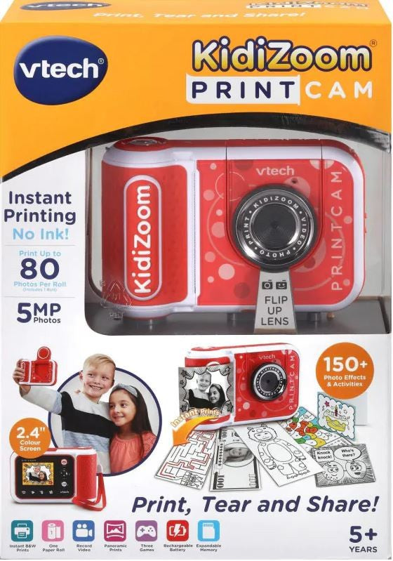 Vtech Kidizoom Print Camera(red) 5 Years+ — ToyWauchope