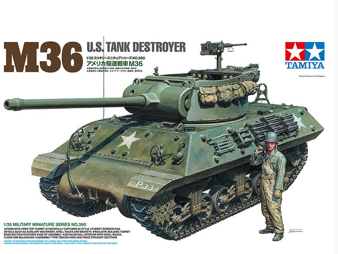 Tamiya 1/35 M36 Us Tank Destroyer ,odel Kit — ToyWauchope