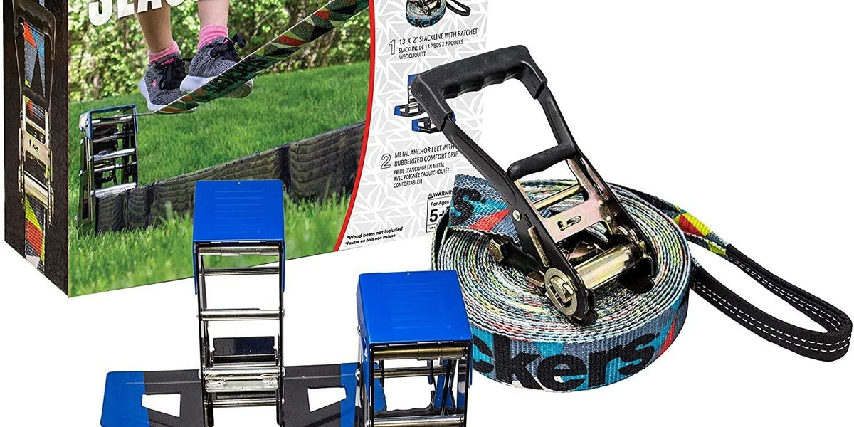 Ninja Warrior Kids Slackers Portable Slack Rack - Indoor/Outdoor ...