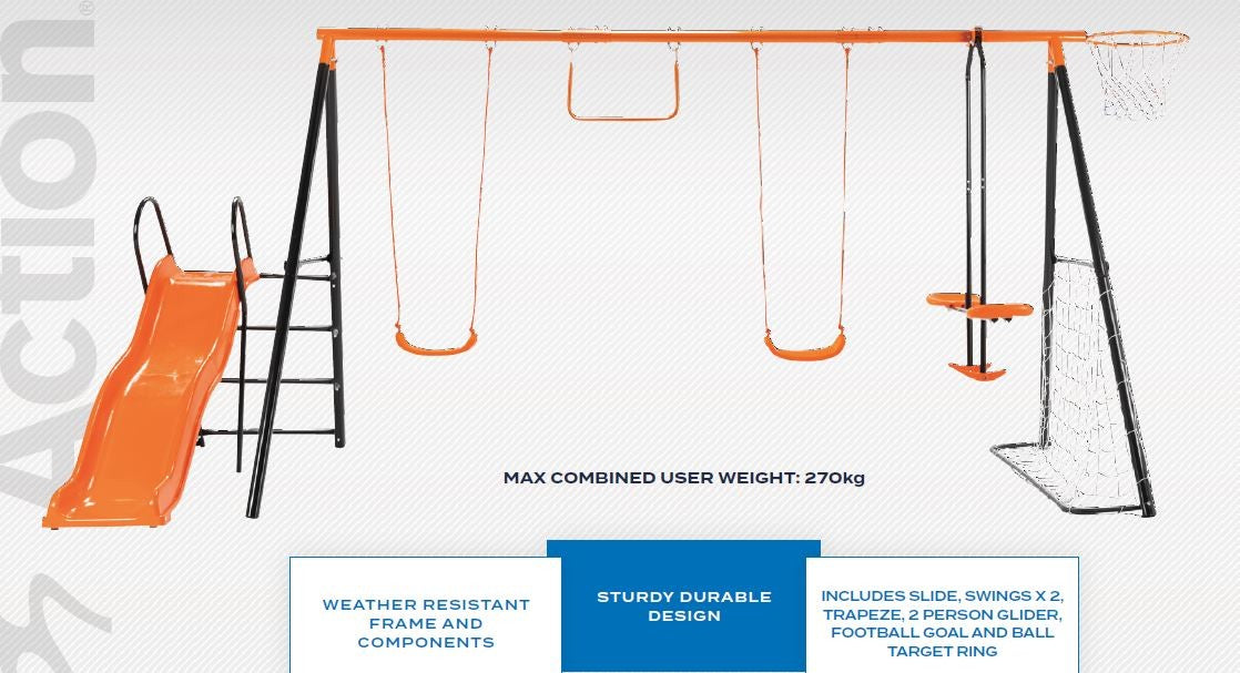 Action 7 Station Swing Set — ToyWauchope