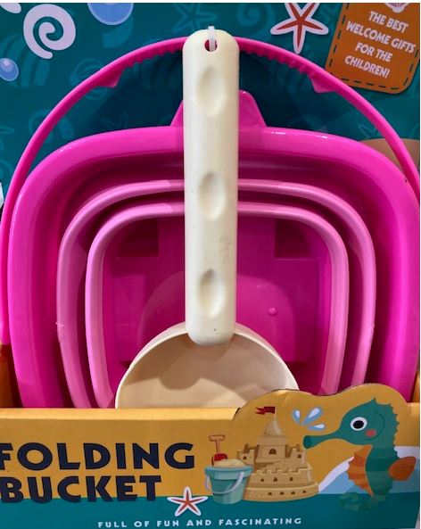 Folding Silicone Beach Bucket With Spade — ToyWauchope