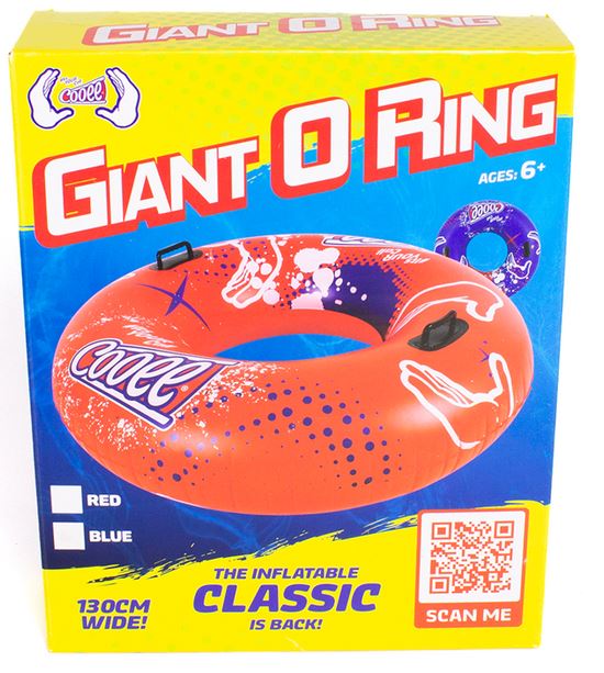 Cooee Giant O Ring Pool Float Red 130cm — ToyWauchope